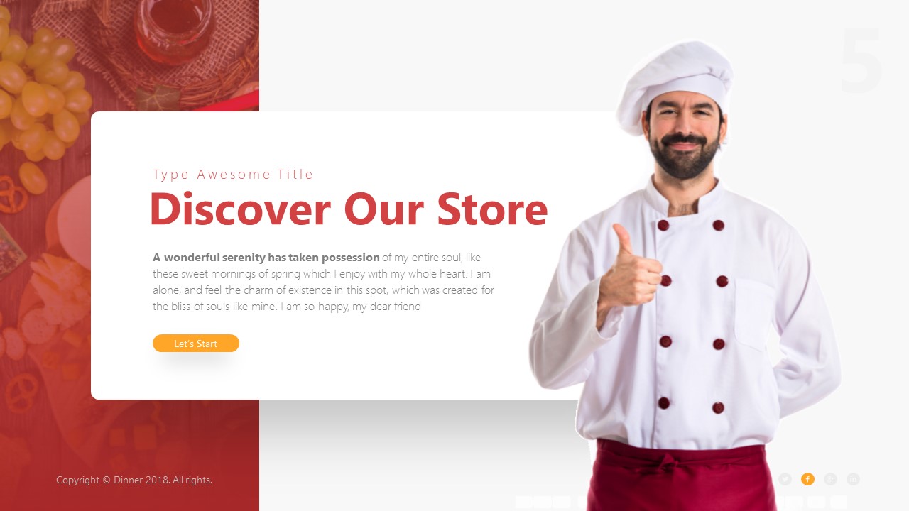 Dinner - Food Powerpoint Template, Presentation Templates | GraphicRiver