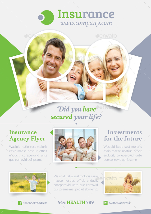 Insurance Flyer Bundle Templates, Print Templates | GraphicRiver