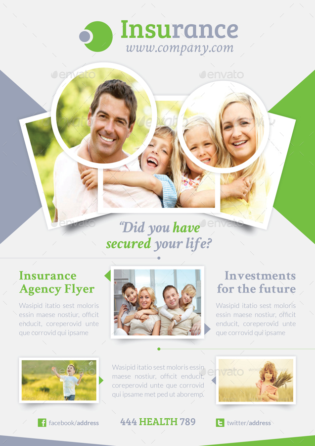 Insurance Flyer Bundle Templates, Print Templates | GraphicRiver