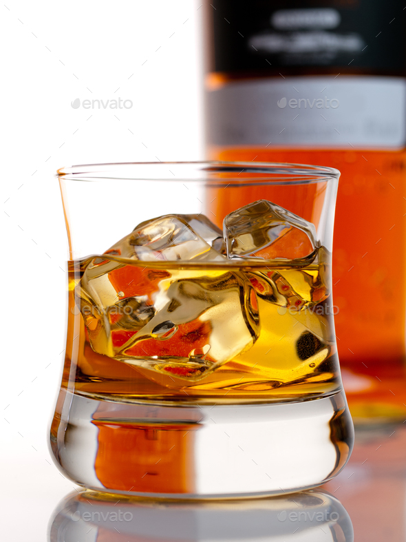 Whiskey on the rocks Stock Photo by alexbowmore | PhotoDune