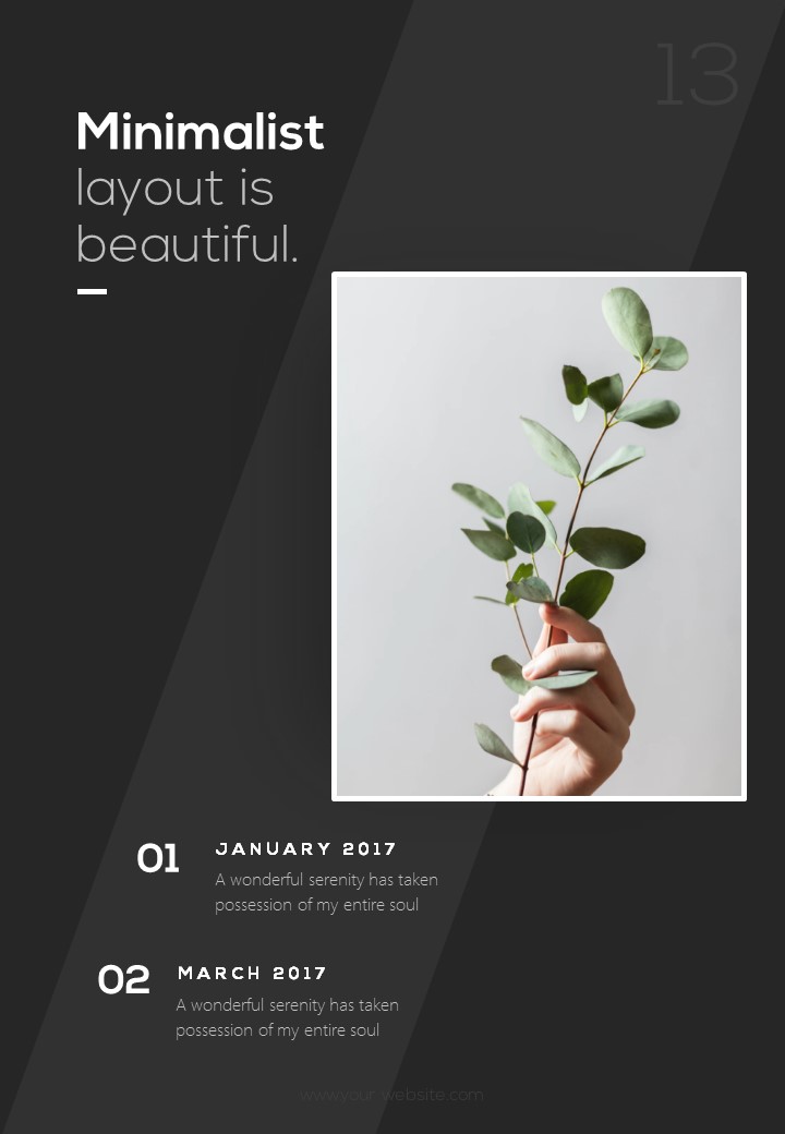 Native Minimalist Portrait Version PowerPoint Template, Presentation ...