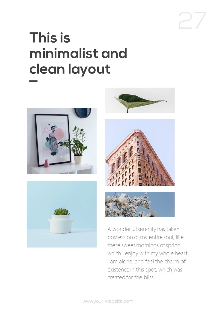 Native Minimalist Portrait Version PowerPoint Template, Presentation ...