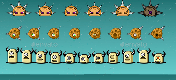 Game Asset: Enemy Game Character Sprite Sheets, Game Assets | GraphicRiver