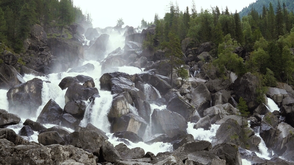 Cascade Mountain Waterfall., Stock Footage | VideoHive