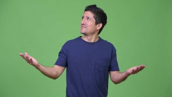 Hispanic Man Catching Something, Stock Footage | VideoHive