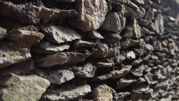 Old Wall with Ancient Masonry, Stock Footage | VideoHive