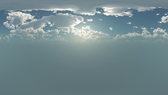 VR 360 Degree Panorama of Sky And Clouds, Motion Graphics | VideoHive