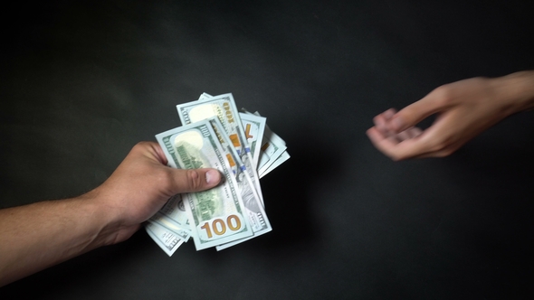 People Exchange Money, Stock Footage | VideoHive