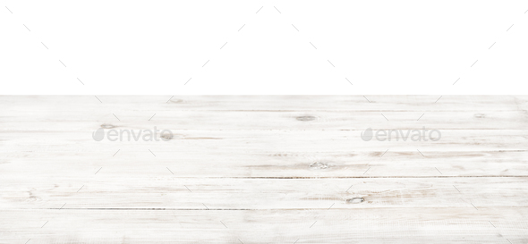 Empty rustic white wood table top Stock Photo by Coprid | PhotoDune