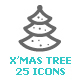 Christmas Tree Mini Icon, Icons | GraphicRiver