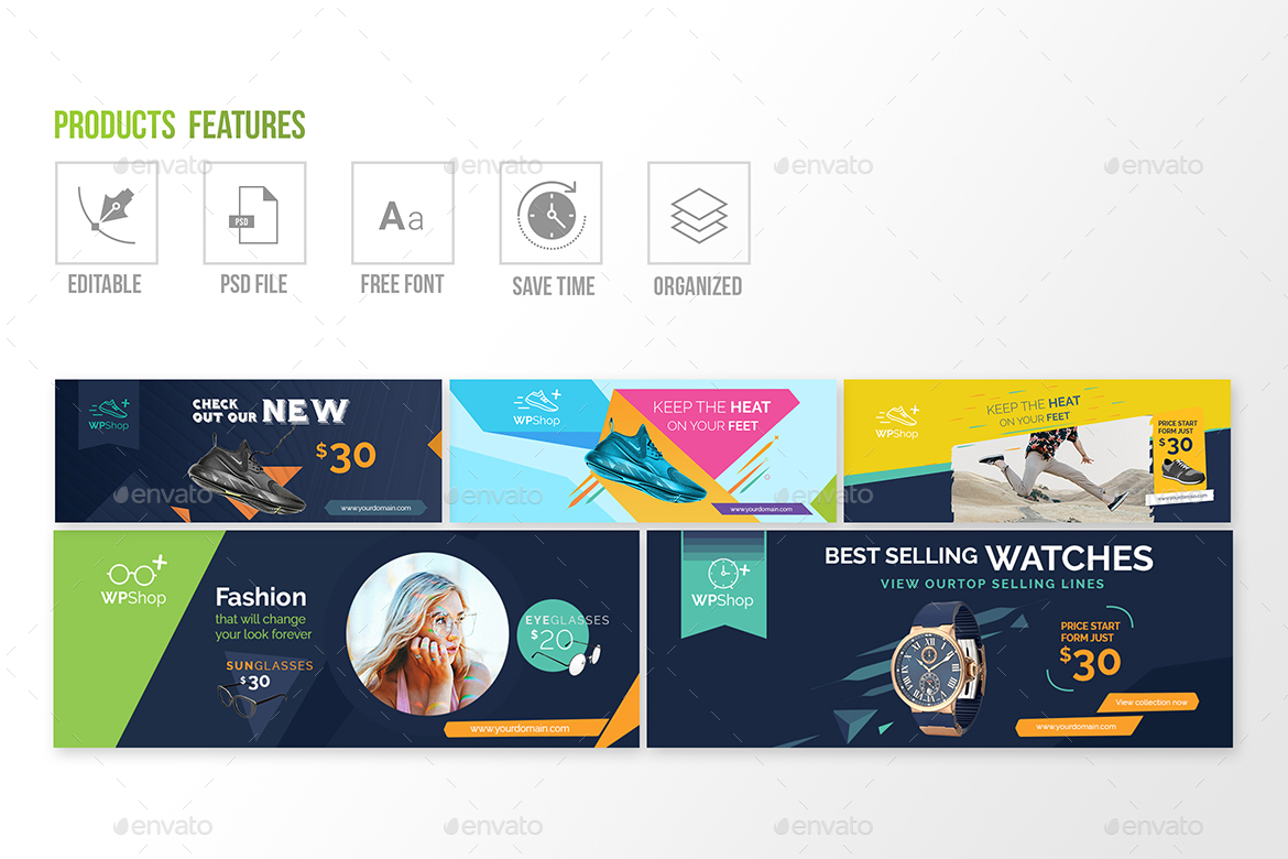 10 Facebook Cover-Products, Web Elements | GraphicRiver