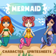 Mermaid Sprites, Game Assets | GraphicRiver