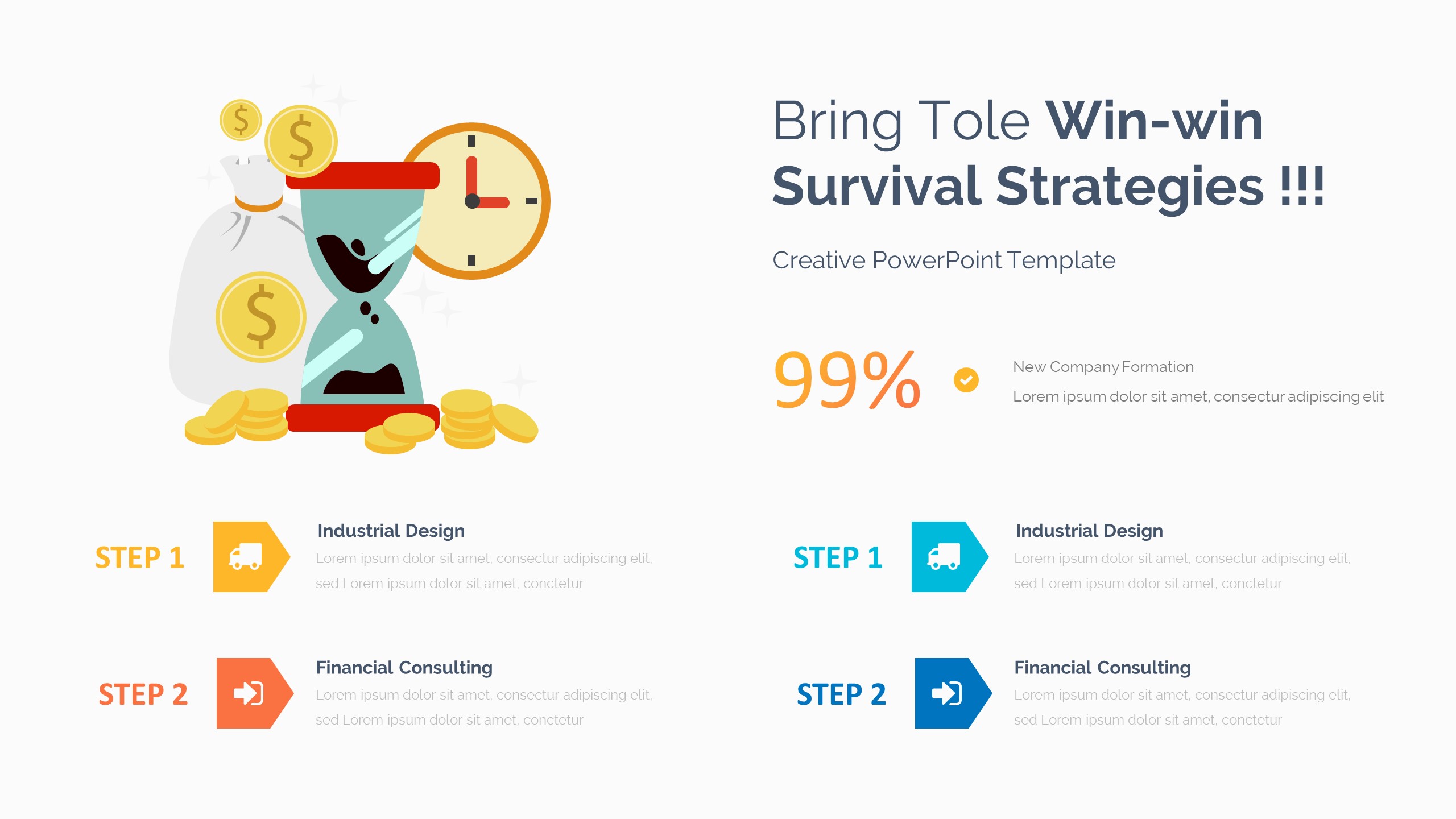 Business Interface Pitch Deck Powerpoint Template, Presentation Templates