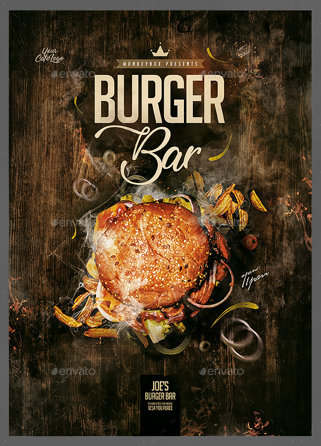 Burger House Menu, Print Templates | GraphicRiver