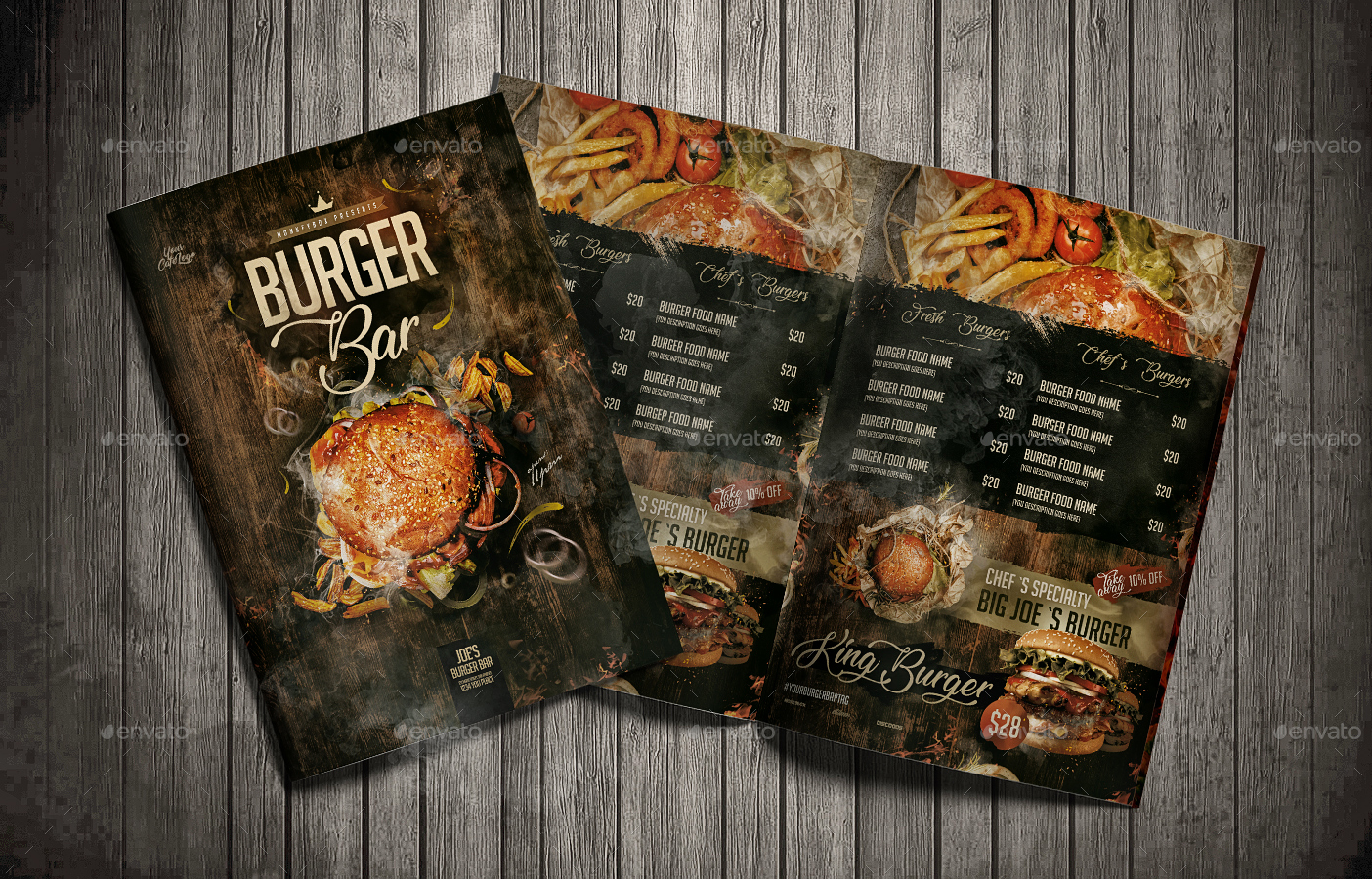 Burger House Menu, Print Templates | GraphicRiver