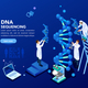 Genetics Laboratory Biotech Banner, Vectors | GraphicRiver