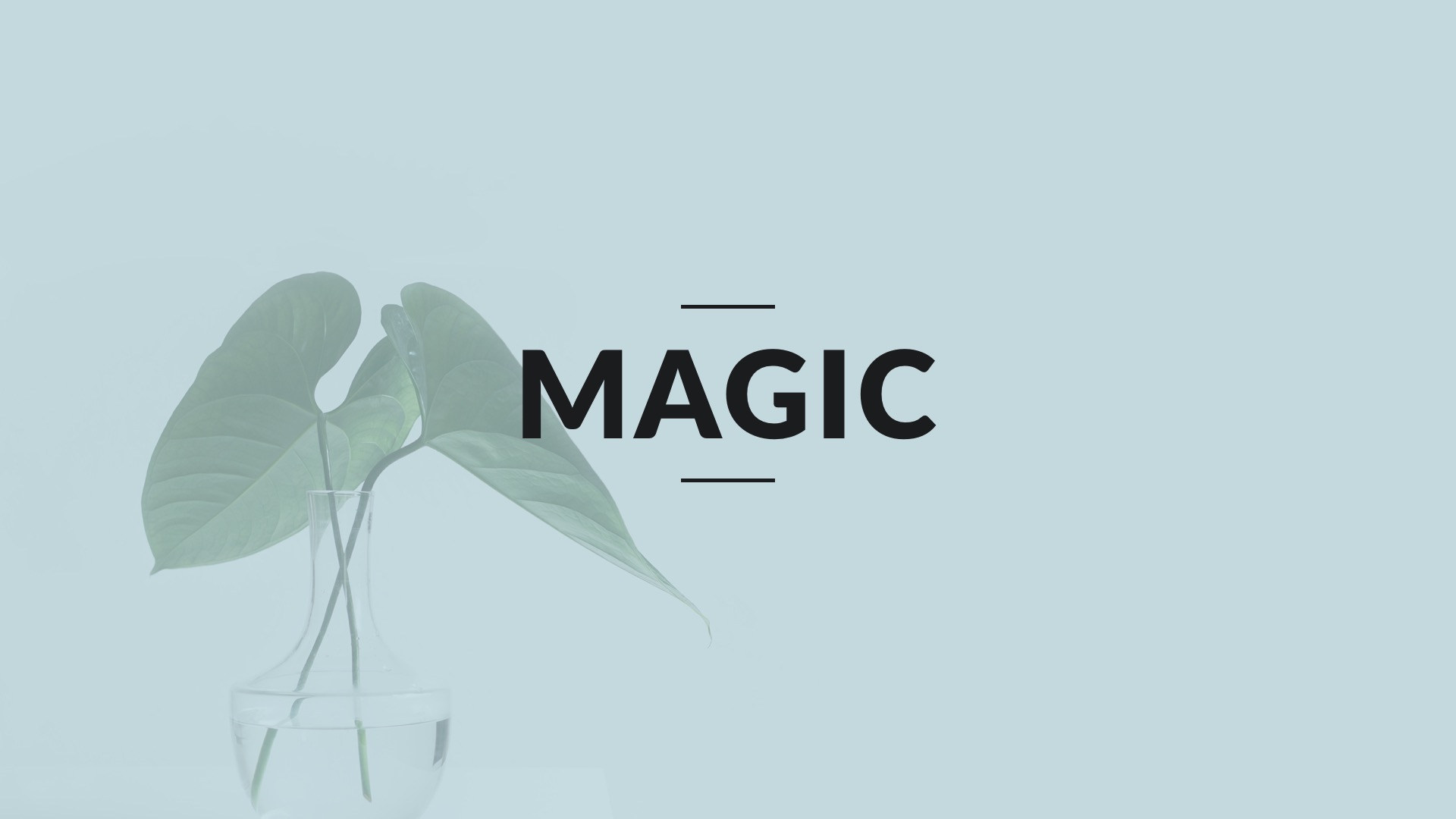 Magic - Minimal PowerPoint Presentation Template, Presentation Templates