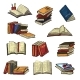 Books Vector Stack of Textbooks and Notebooks, Vectors | GraphicRiver