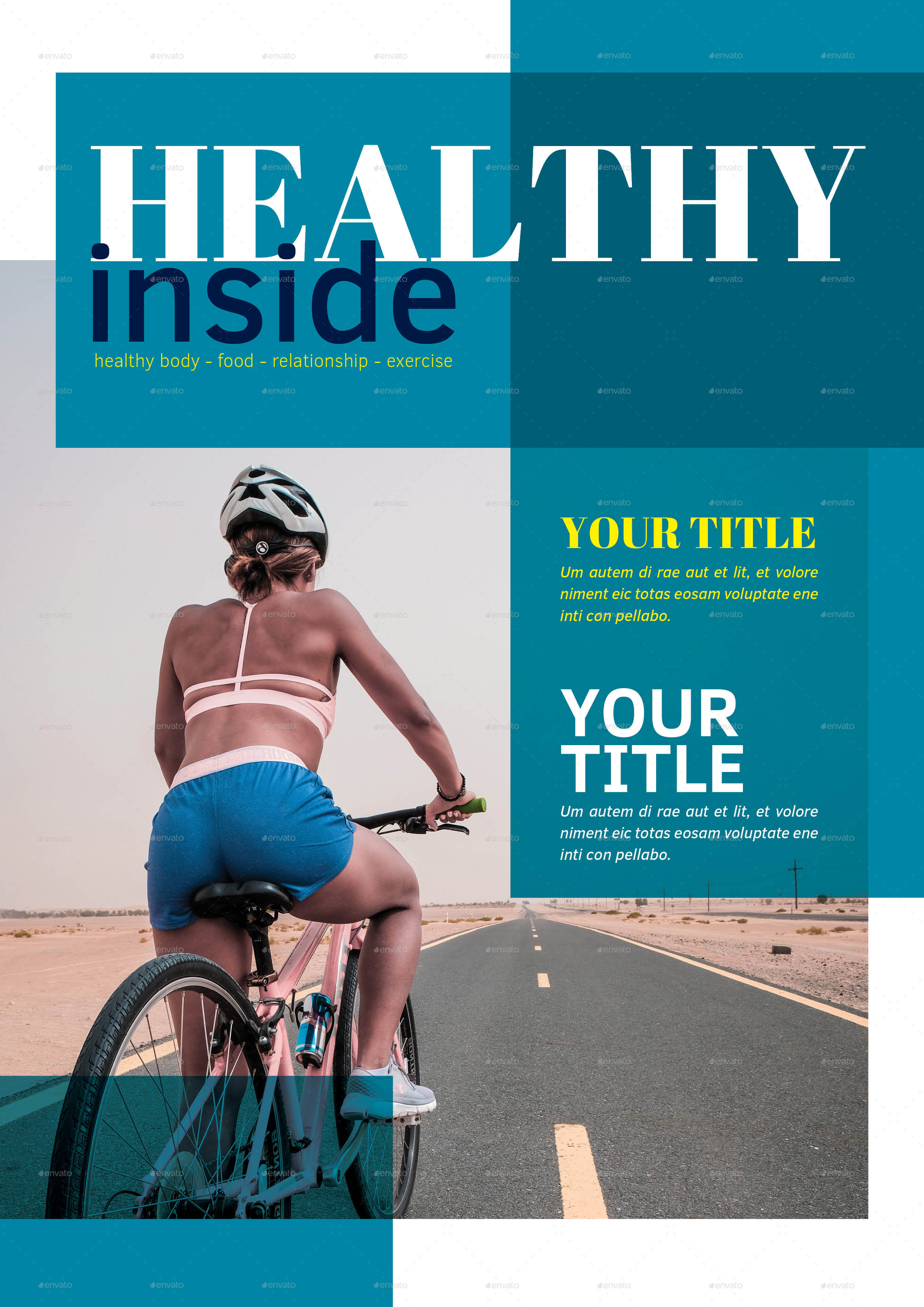 Healthy Magazine Indesign Template, Print Templates | GraphicRiver