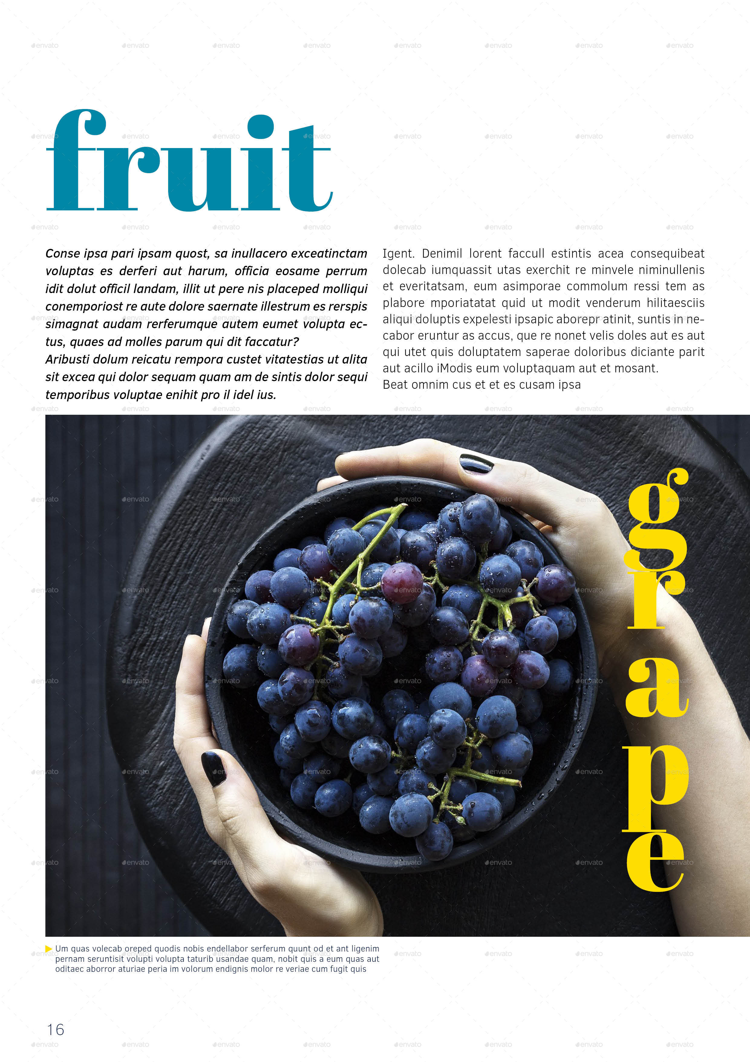 Healthy Magazine Indesign Template, Print Templates | GraphicRiver