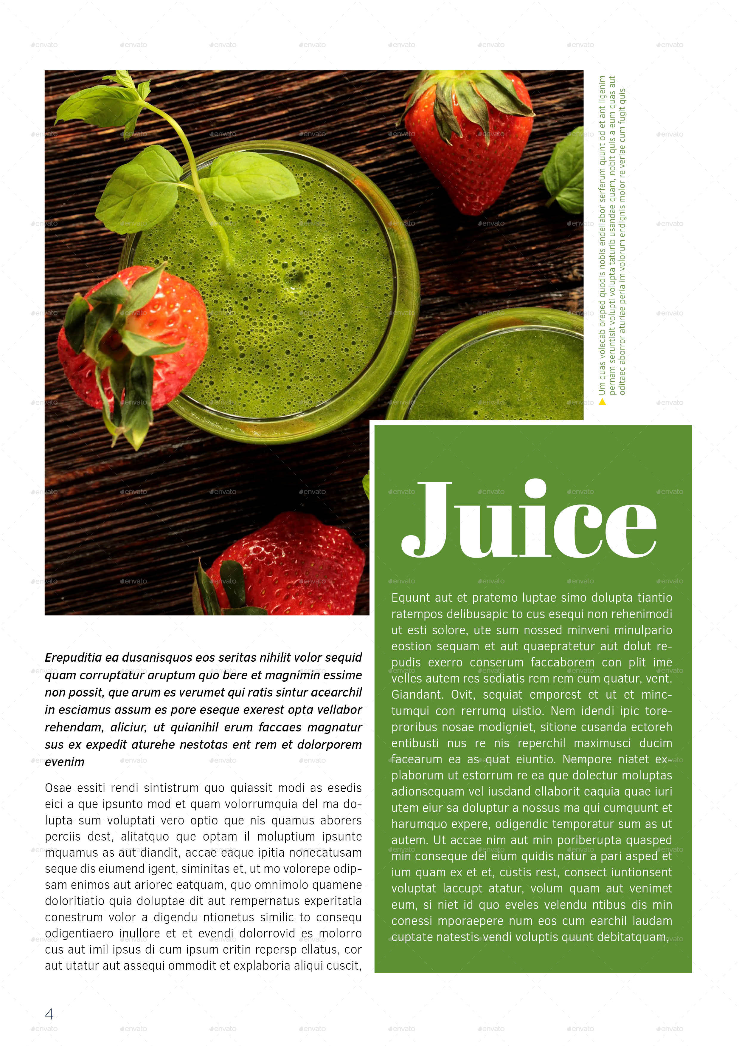Healthy Magazine Indesign Template, Print Templates | GraphicRiver