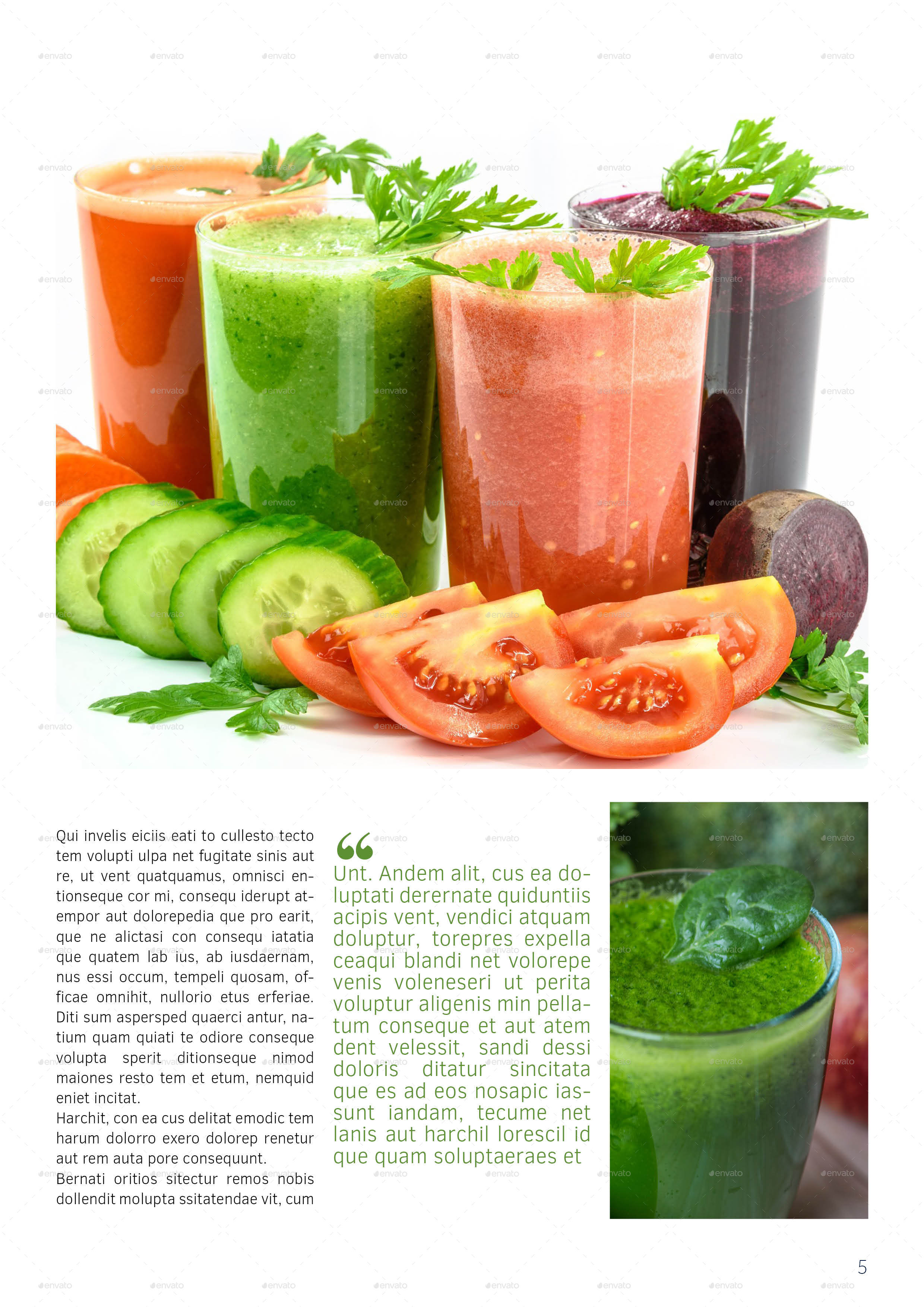 Healthy Magazine Indesign Template, Print Templates | GraphicRiver