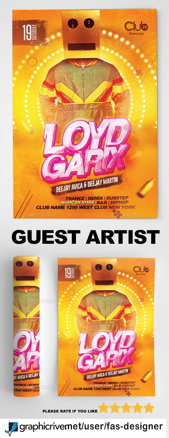 Guest Artist Flyer v6 by FAS-DESIGN | GraphicRiver