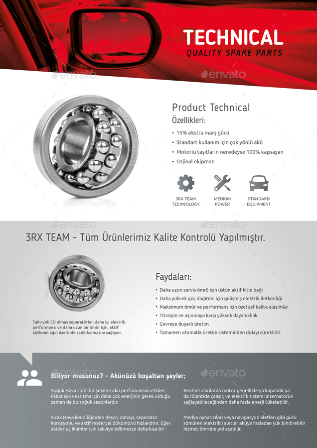 Technical Data Flyer Bundle Templates, Print Templates | GraphicRiver