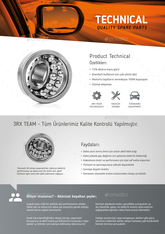 Technical Data Flyer Bundle Templates, Print Templates | GraphicRiver