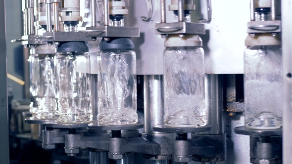 Process of Bottle Filling, Stock Footage | VideoHive