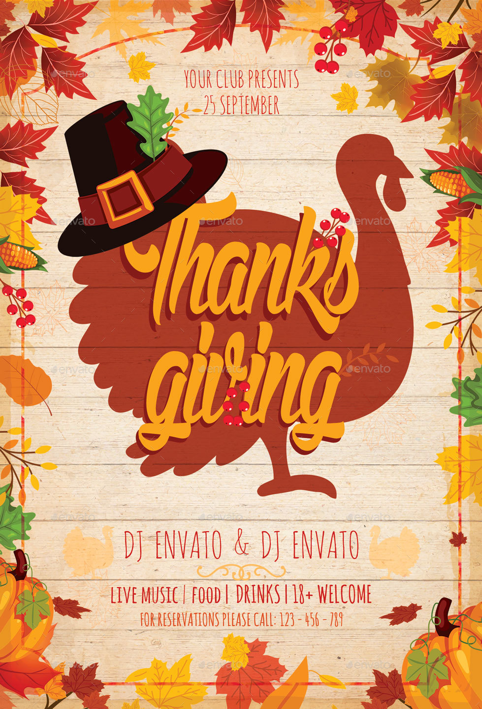 Thanksgiving, Print Templates | GraphicRiver