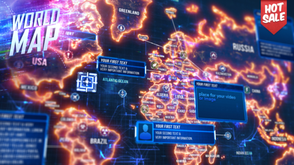 World Map, After Effects Project Files | VideoHive