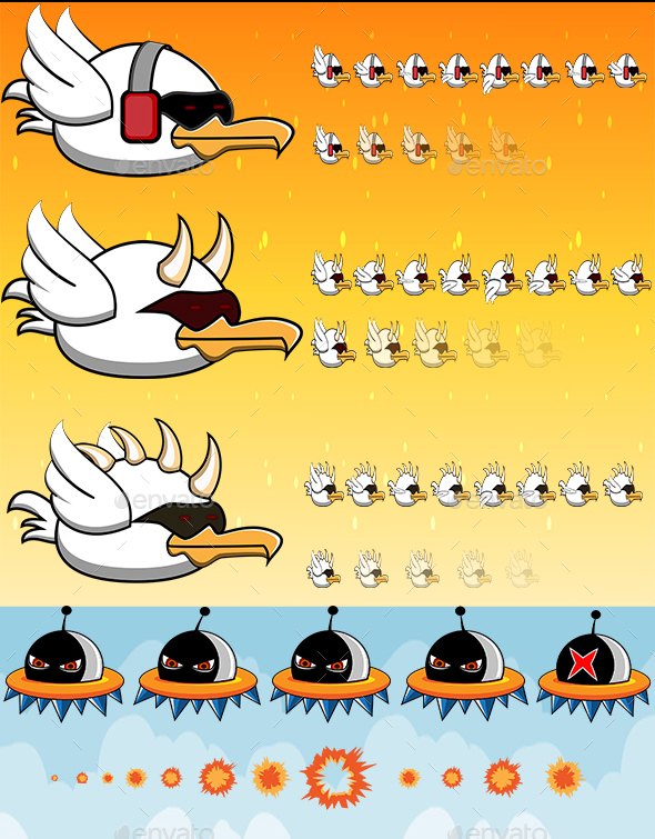 Game Asset: Enemy Game Character Sprite Sheets, Game Assets | GraphicRiver