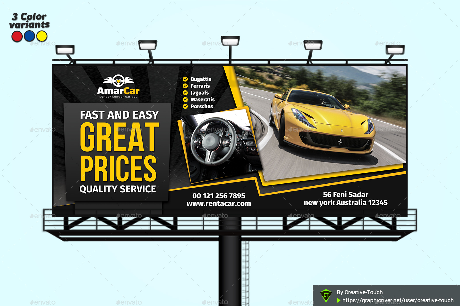 Rent a Car Billboard Templates by Nurul_Abser | GraphicRiver