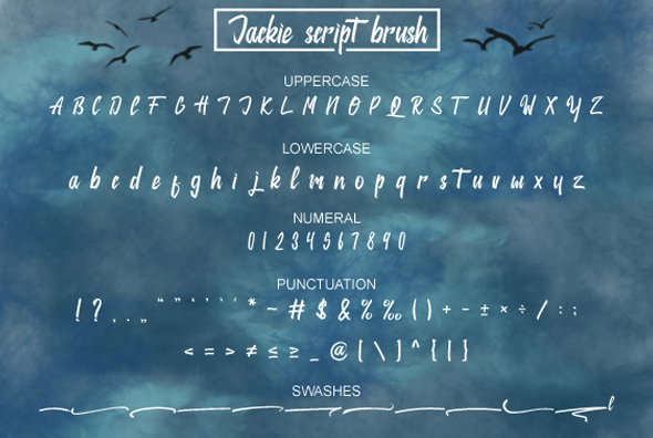 Jackie Script Fonts, Fonts | GraphicRiver