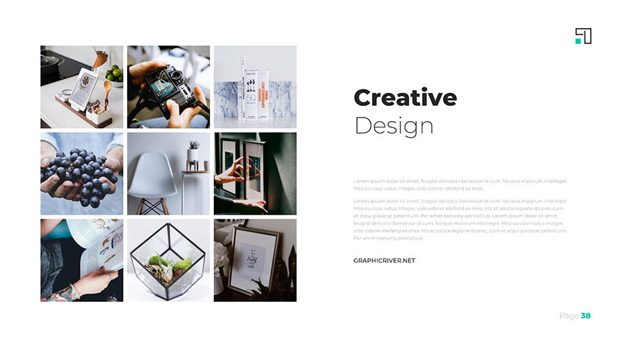 Square Multipurpose Google Slides Template, Presentation Templates