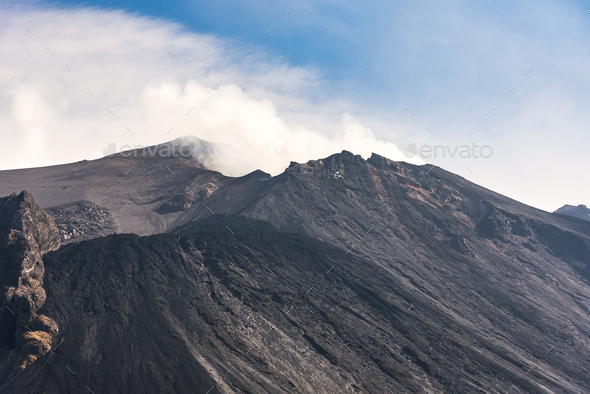 Close up of the volcano Stromboli crater Stock Photo by mkos83 | PhotoDune