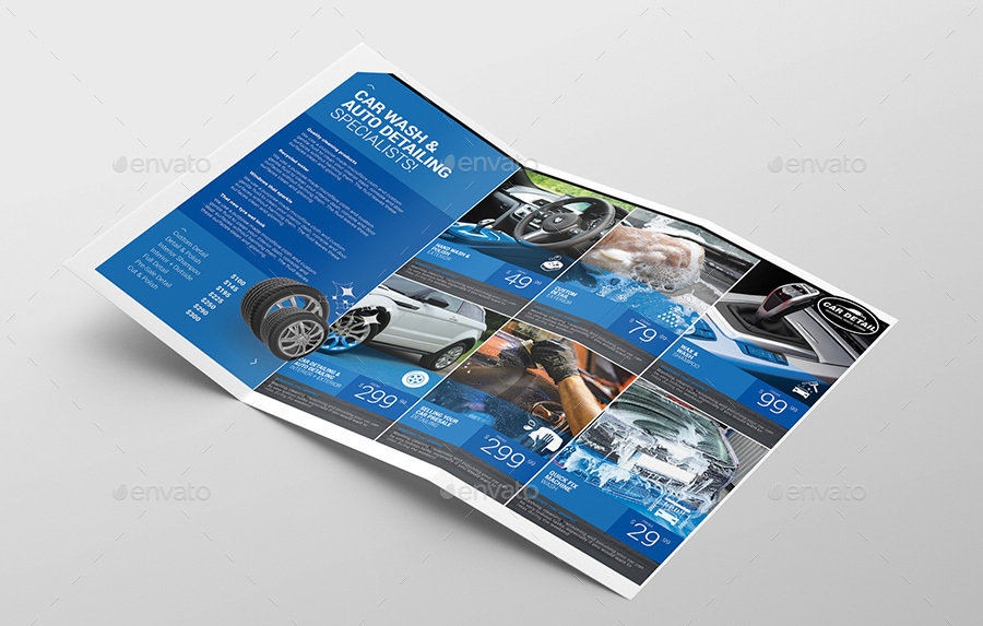 Car Detailing Trifold Brochure Template, Print Templates | GraphicRiver