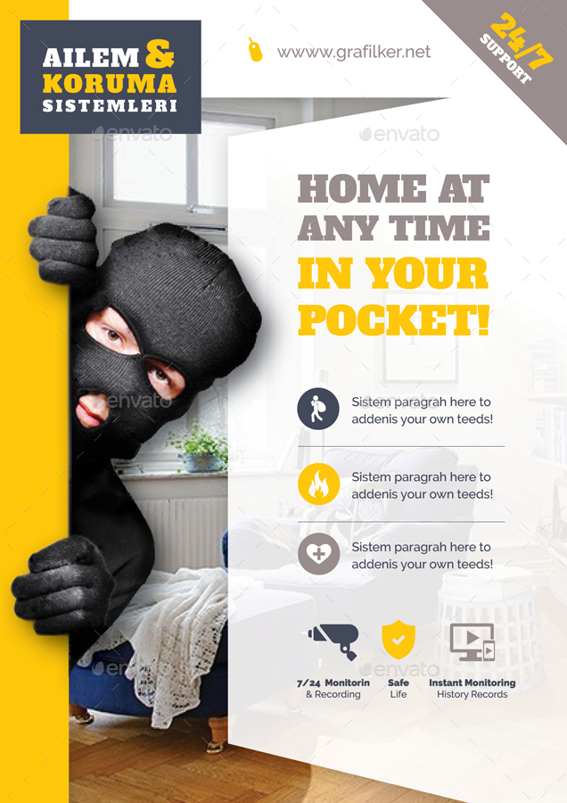 Security Flyer Bundle Templates, Print Templates | GraphicRiver