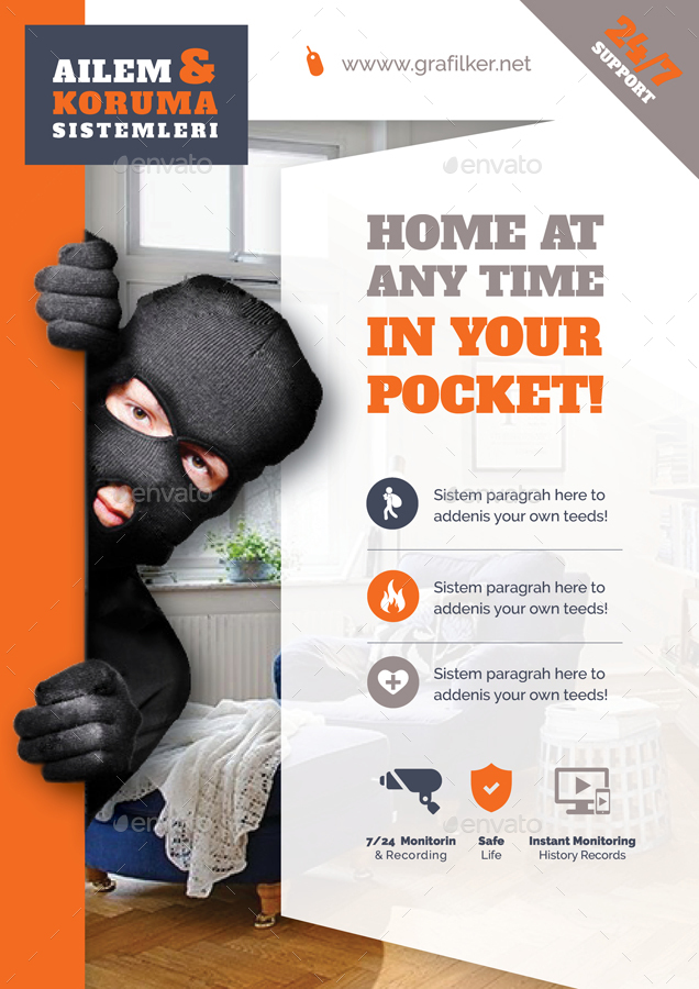 Security Flyer Bundle Templates, Print Templates | GraphicRiver