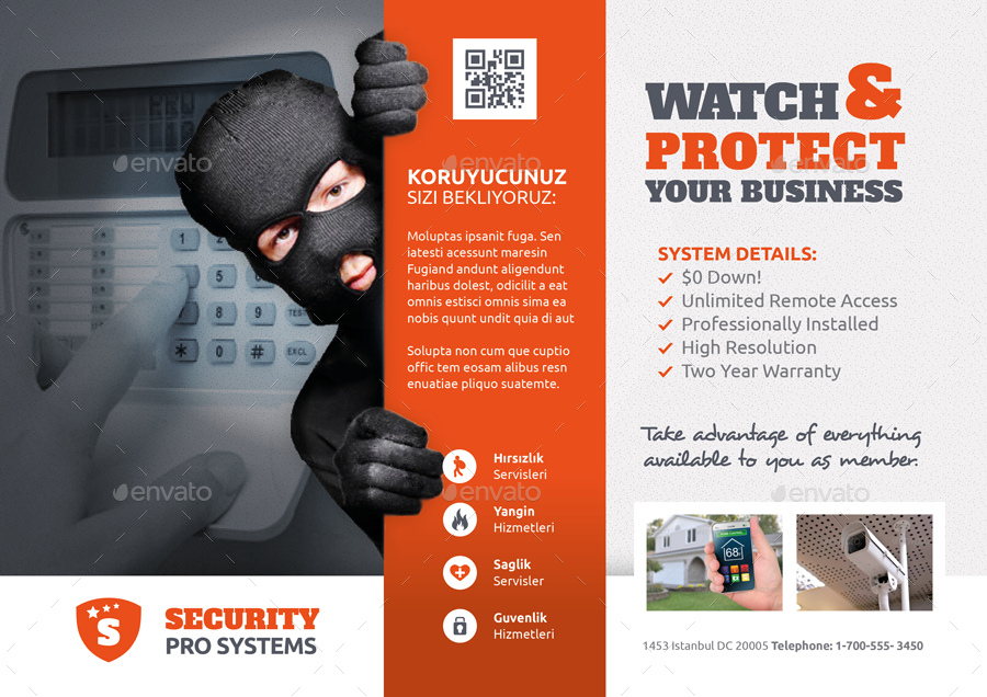 Security Flyer Bundle Templates, Print Templates | GraphicRiver