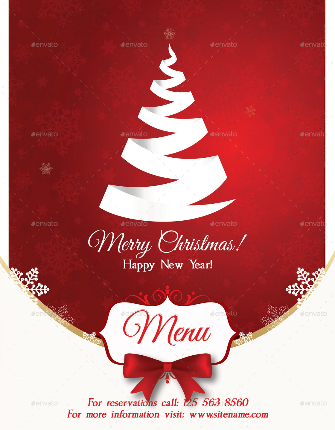 Christmas Menu, Print Templates | GraphicRiver