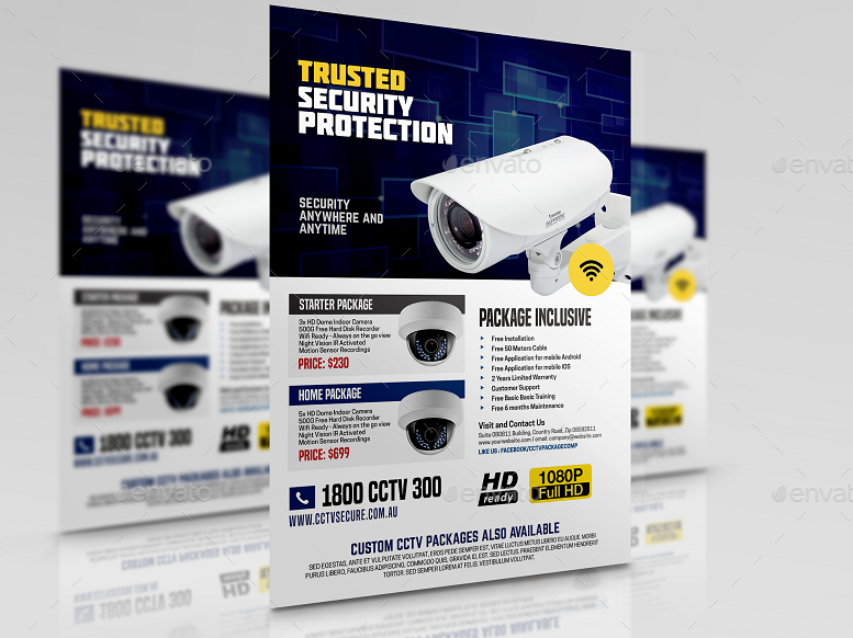CCTV Shop Promo Flyer, Print Templates | GraphicRiver
