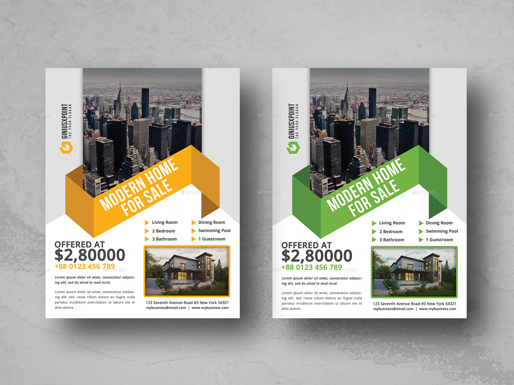 Real Estate Business Flyer, Print Templates | GraphicRiver