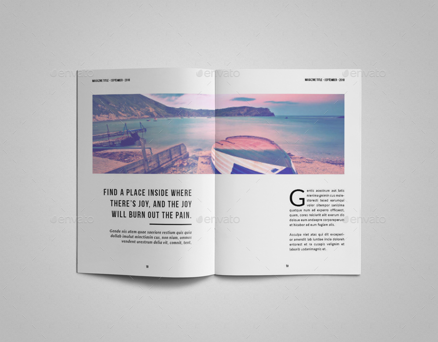 A5 Multipurpose Magazine Template II, Print Templates | GraphicRiver