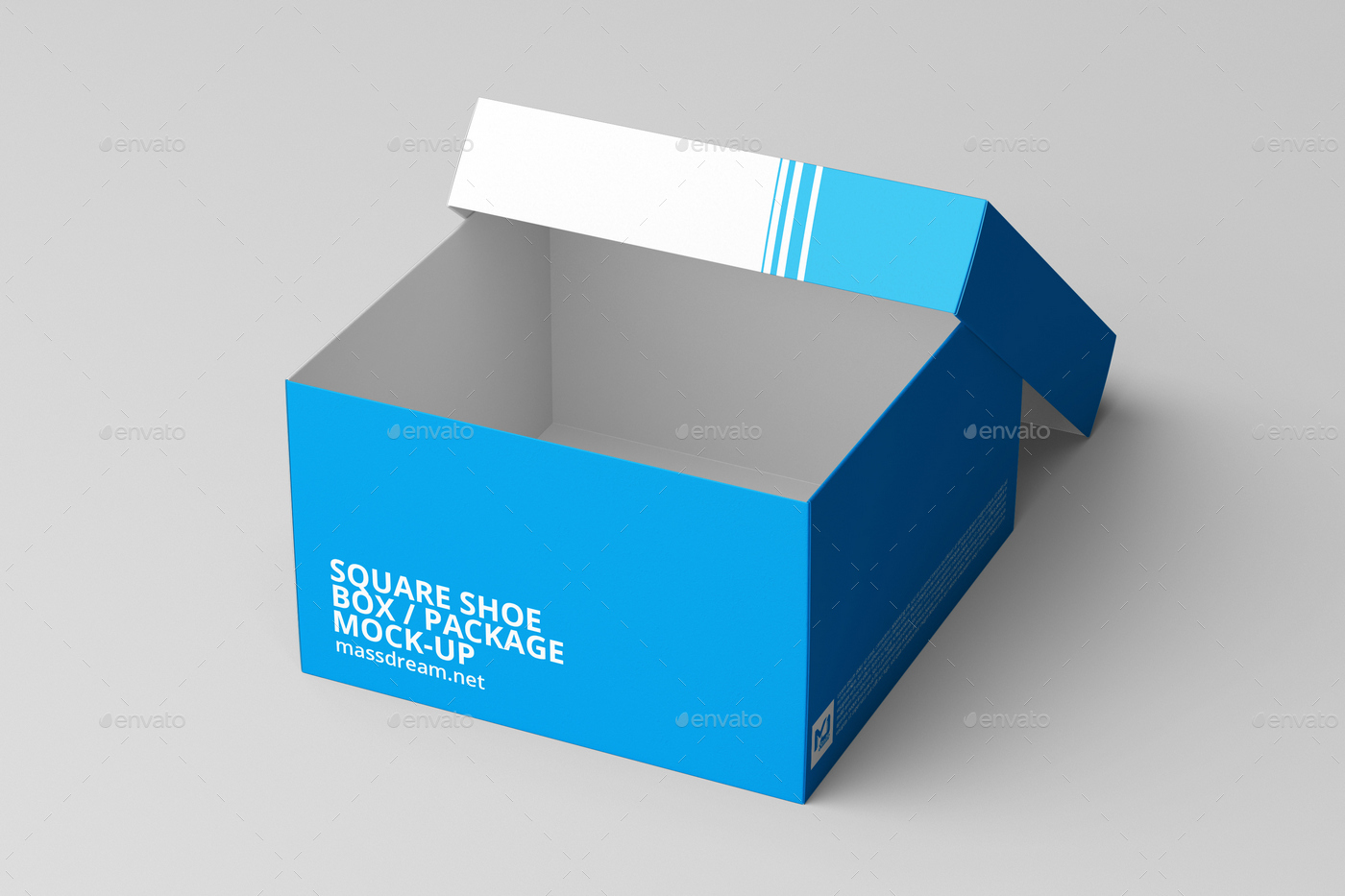 Square Shoe Box / Package Mock-Up, Graphics | GraphicRiver
