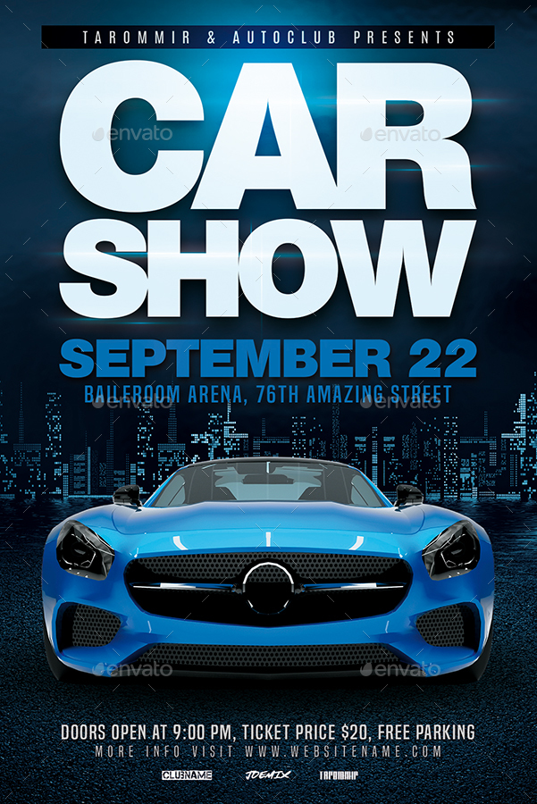 Car Show Flyer, Print Templates | GraphicRiver