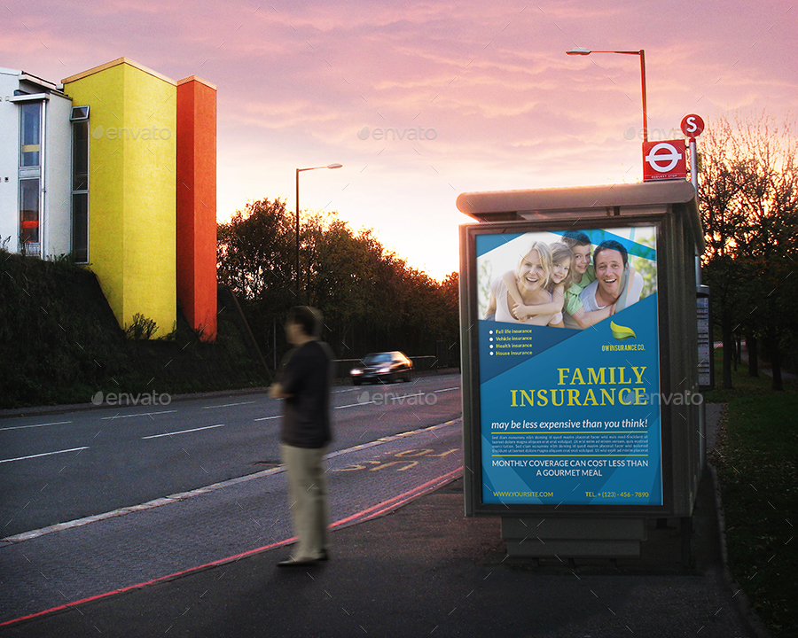 Insurance Advertising Bundle, Print Templates | GraphicRiver