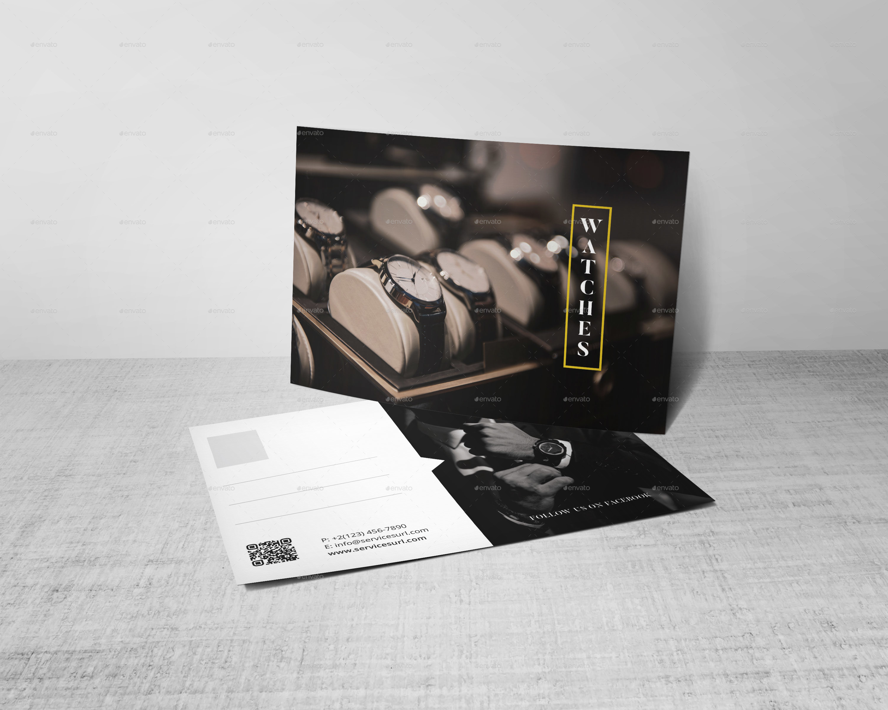 Elegant Fashion Postcards, Print Templates | GraphicRiver