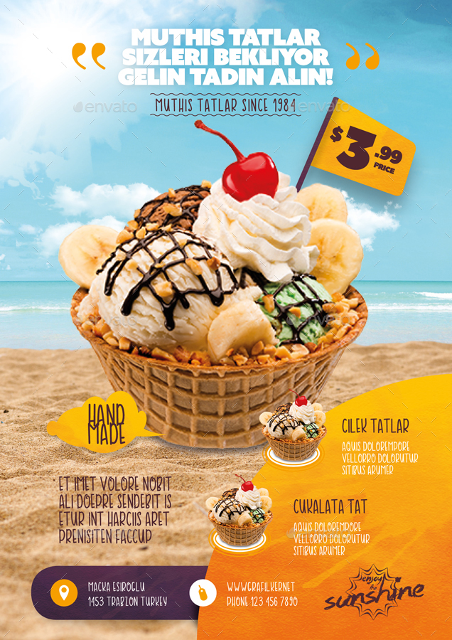 Ice Cream Flyer Bundle Templates, Print Templates | GraphicRiver